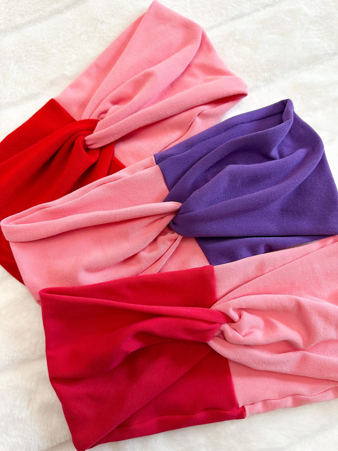 Valentine's Day Headbands Pink & Red Heart Headbands Love Day ...