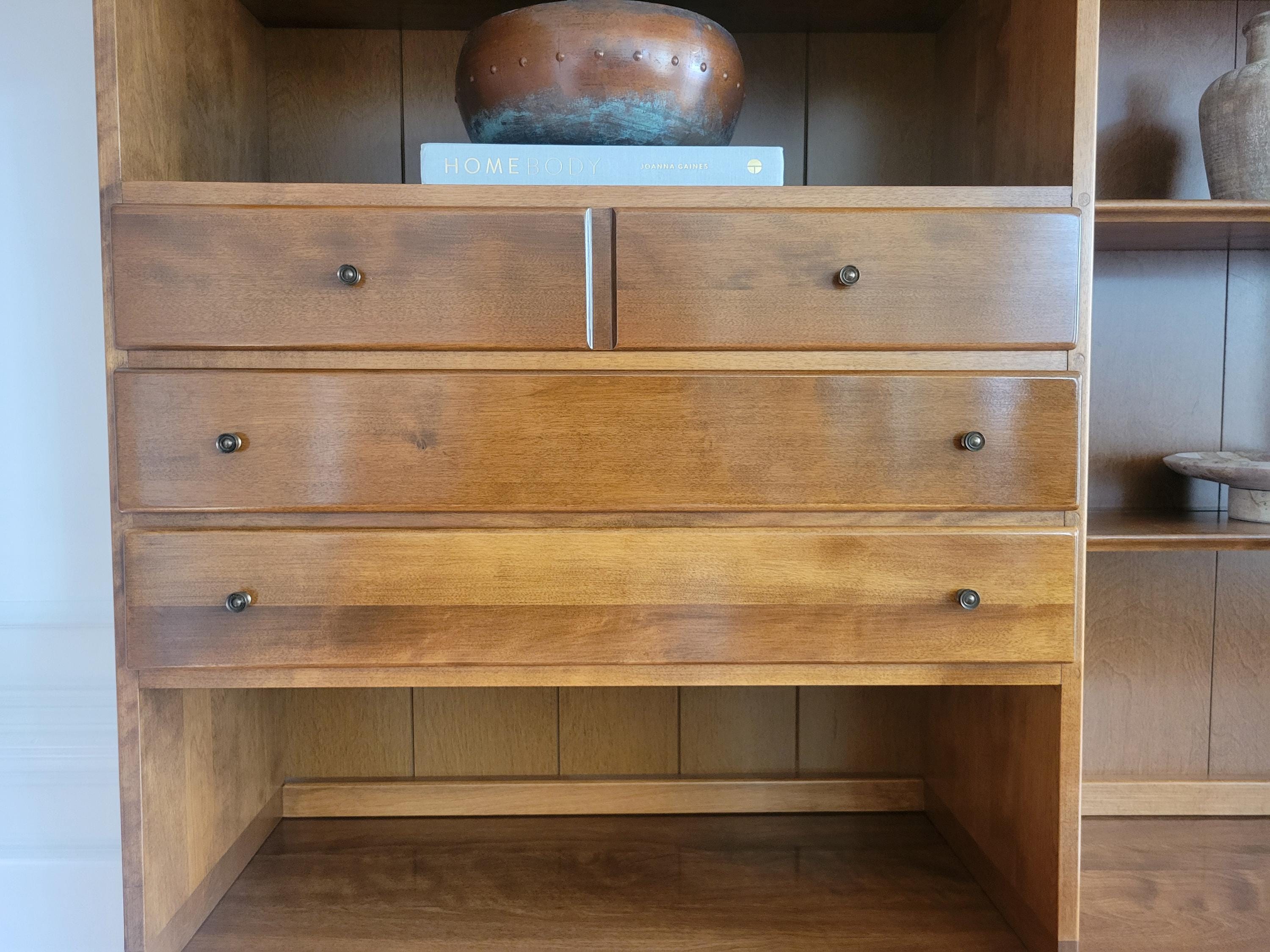 Ethan Allen Maple Wall Unit - Bookcase, Desk, Hutch, Drawers- Heirloom ...