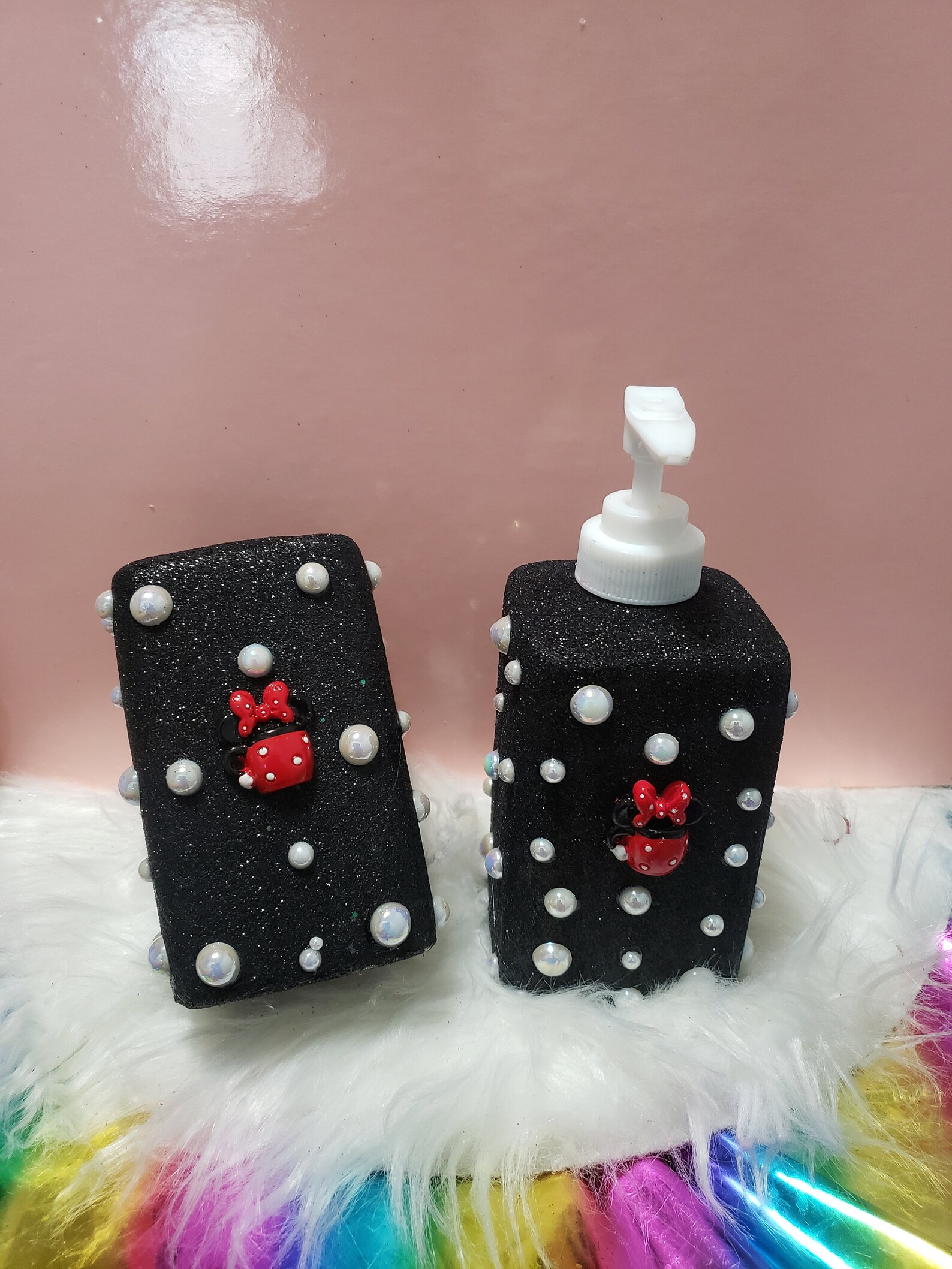 Mickey Mouse Soap Dispenser/lotion, 2 Piece Bathroom Accessories Set ...