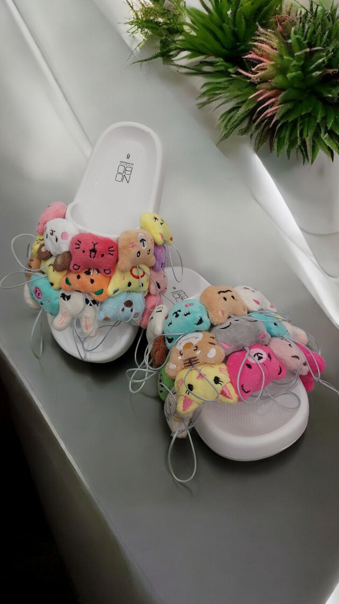 Cute Stuff Animal Sandals- Handmade Animal Plush Slippers - Women's ...