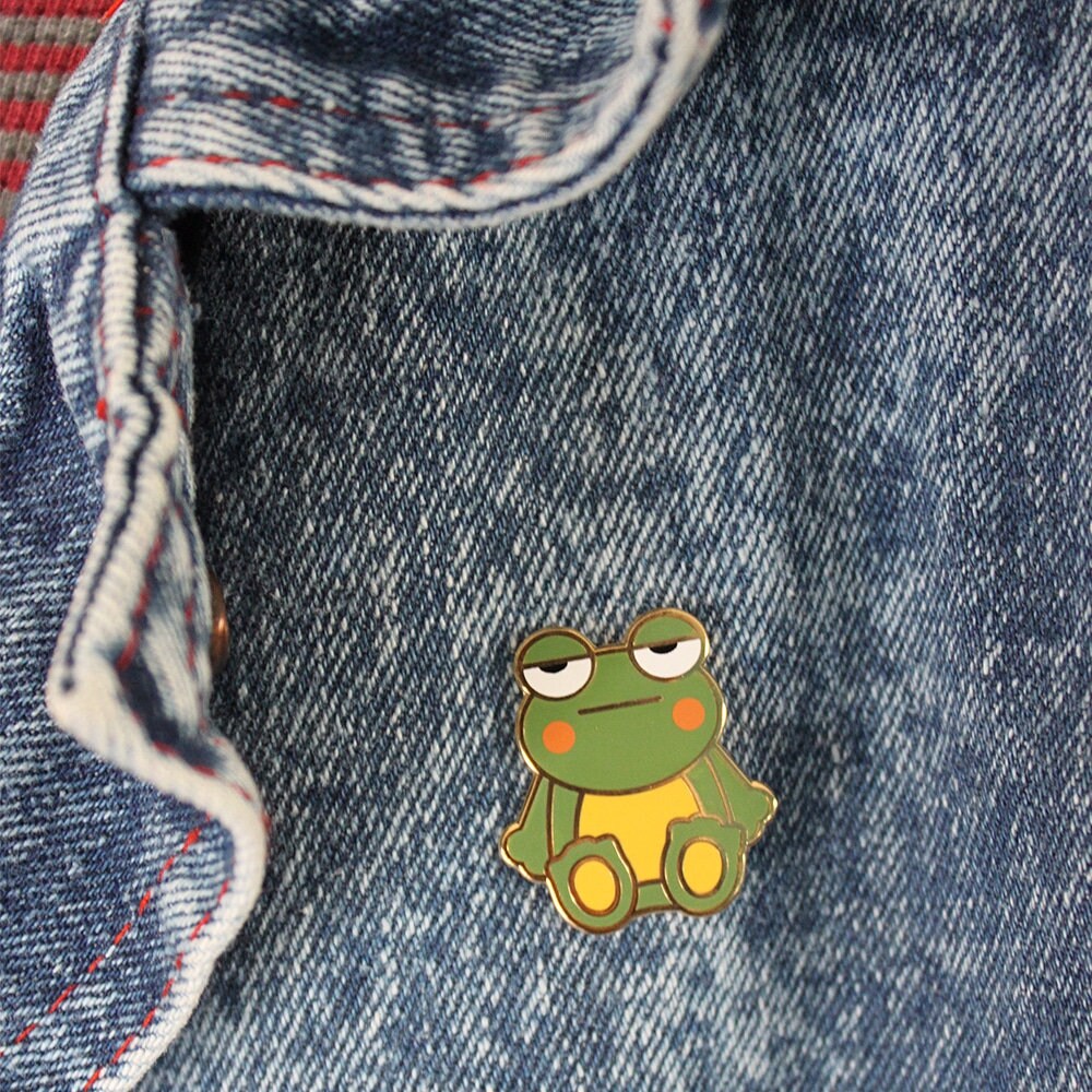 Kawaii Frog Enamel Pin | Etsy
