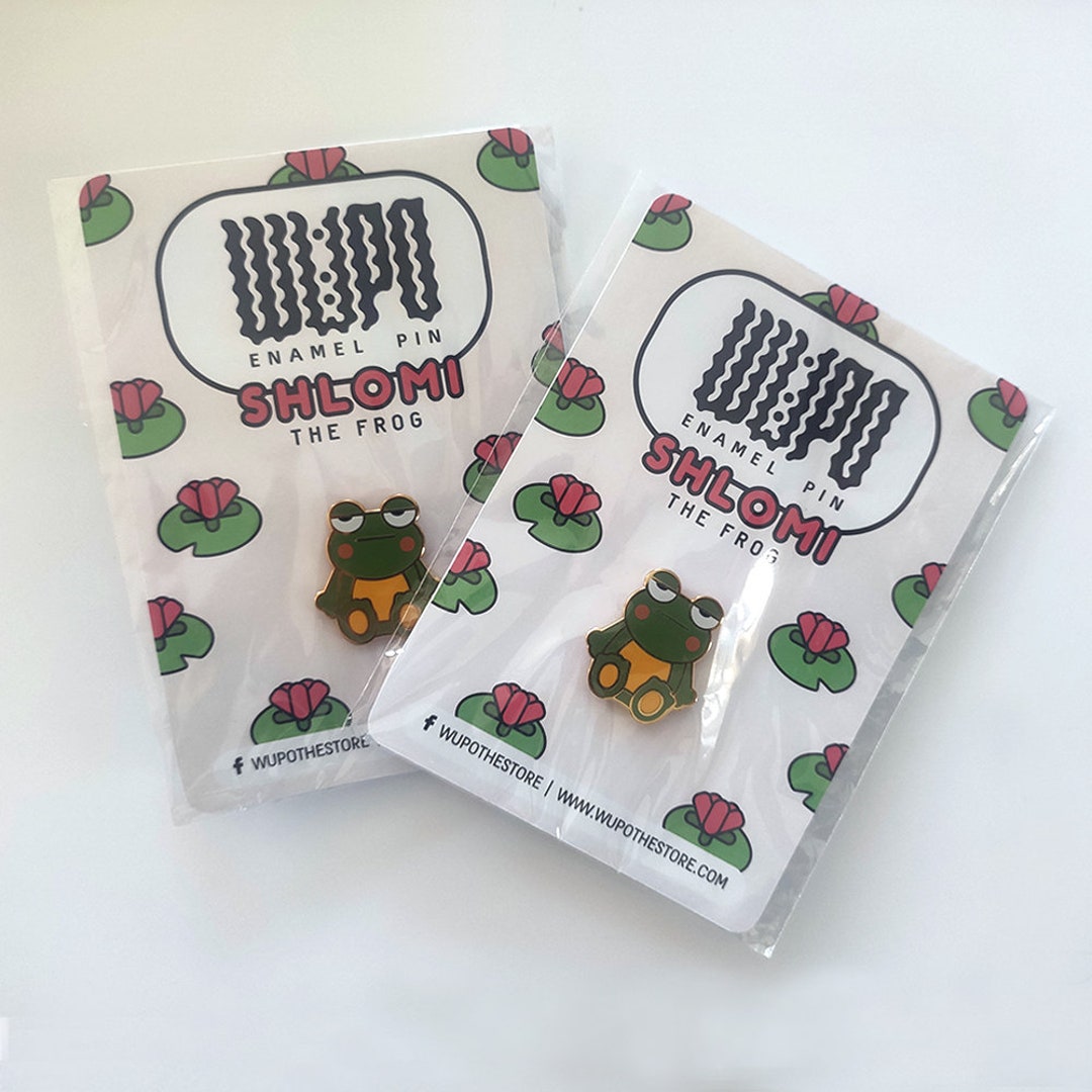 Kawaii Frog Enamel Pin - Etsy