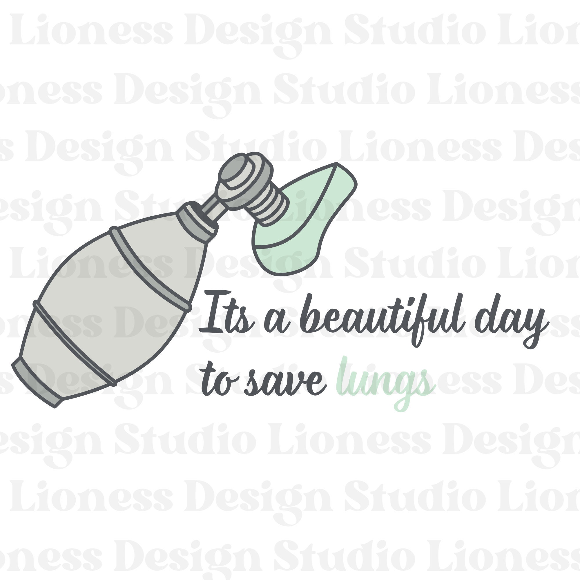 Respiratory Therapy SVG File for Cricut or Silhouette, Respiratory ...