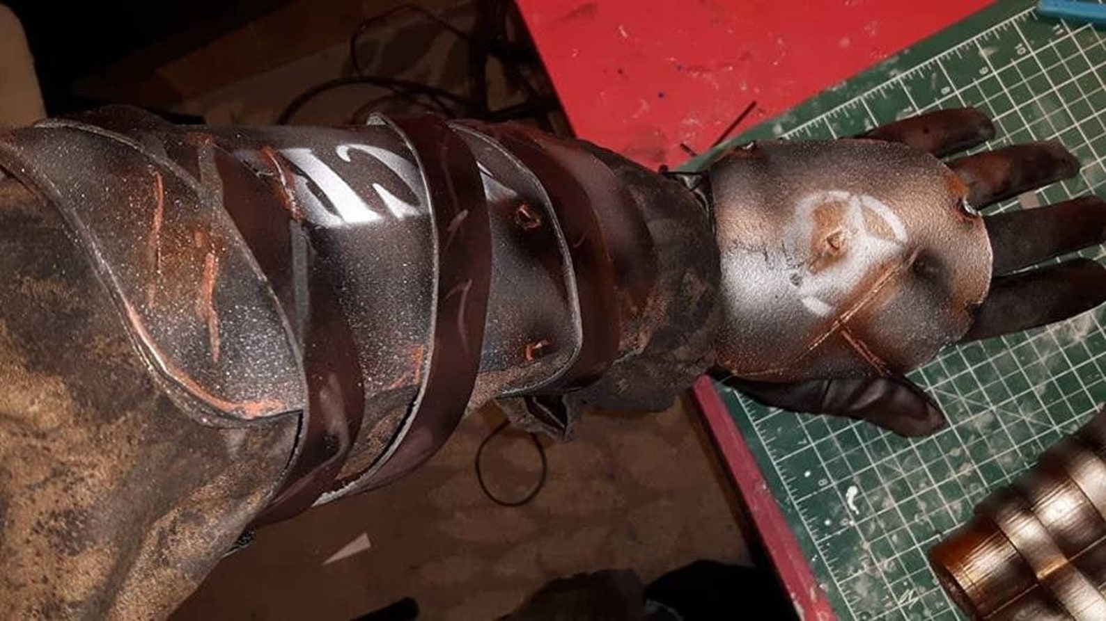 NCR Ranger Veteran Arm Armor Leather Gloves - Etsy