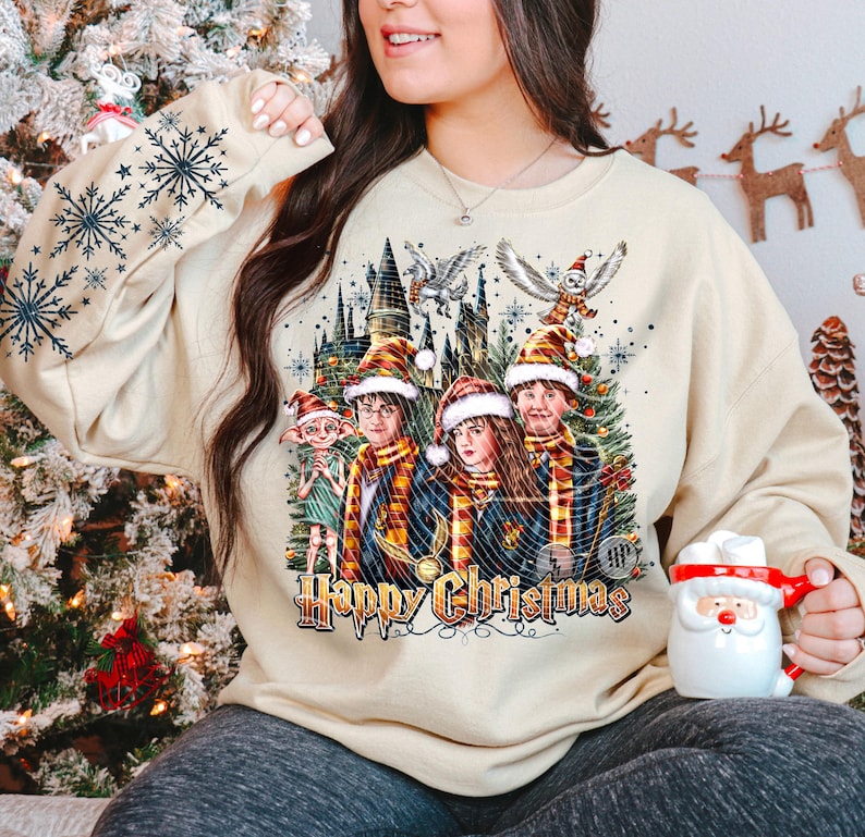 Harry, Hermione, Ron, Dobby (happy Christmas) - Etsy