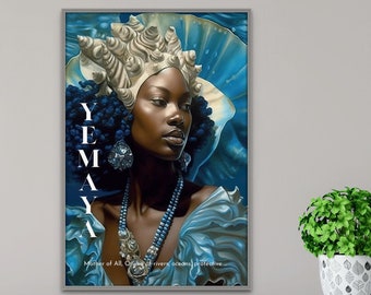 Yemoja Digital Download & Clip Art 15 Afro Magic AI - Etsy