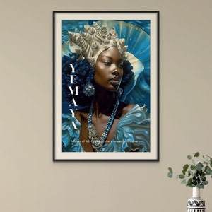 Goddess Yemaya, Orisha Yemoja, Ocean Goddess, African Orisha Art ...