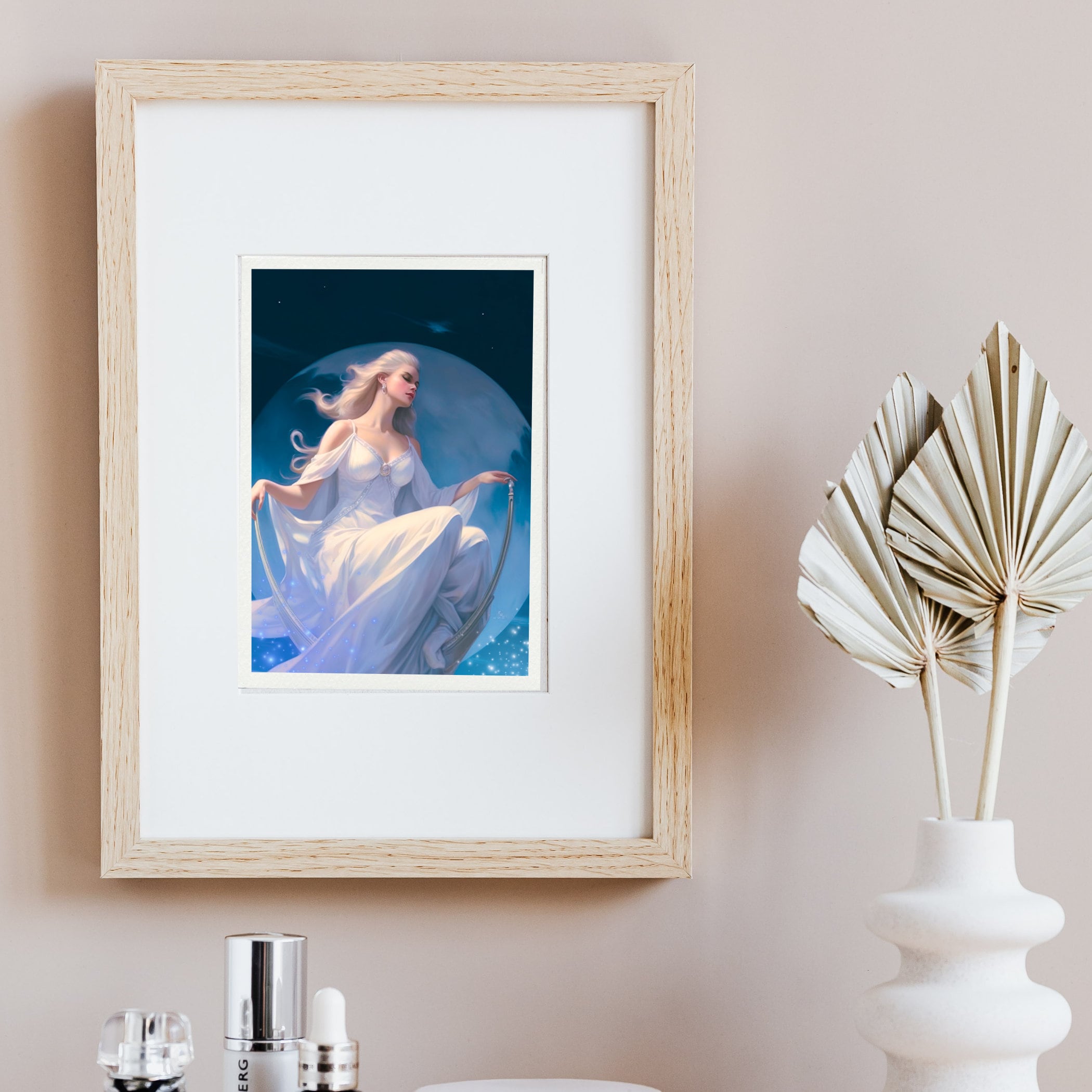 Selene, Greek Goddess of Moon, Ancient Greece, Lunar, Moon Goddess Art ...