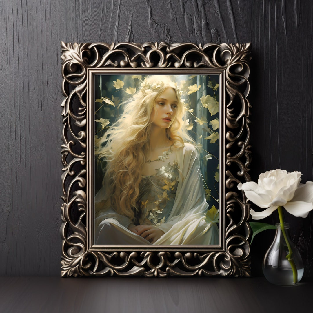 Goddess Art Printable, Fairy Queen, Aine Fey Goddess, Pagan Fairy ...