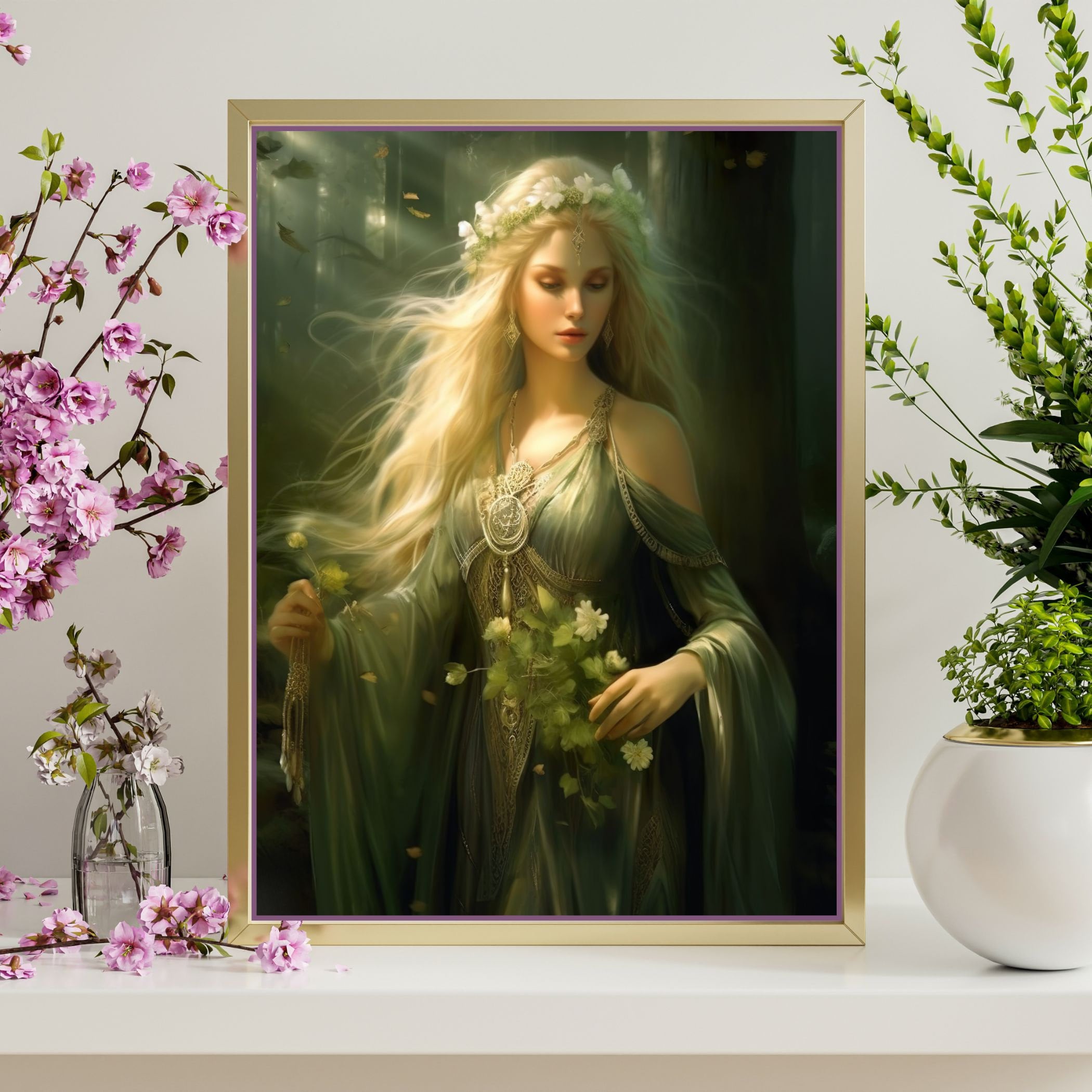 Goddess Oonagh, Irish Goddess of Fairies, Fey Goddess, Oonagh, Celtic Goddess, Goddess Art ...