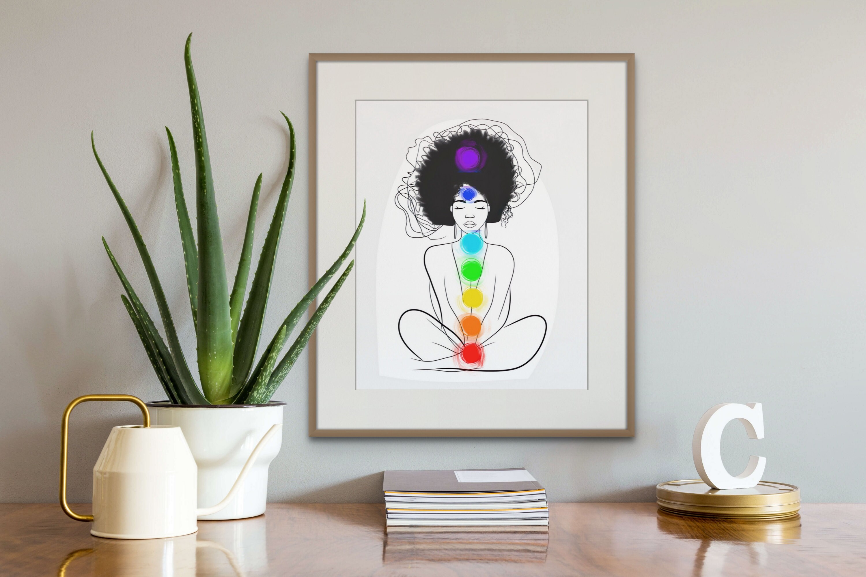 Afro Blow: Chakras Chakra Art, Black Meditation Art, African American ...
