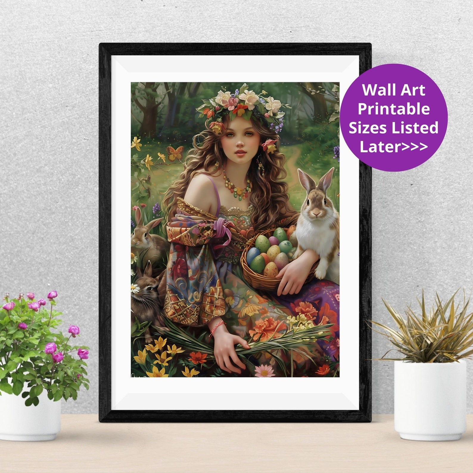 Goddess Ostara, Spring Nature, Anglo-saxon, Eostre German, Pagan ...