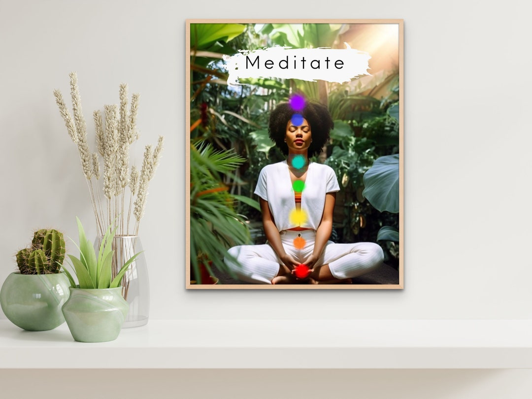 Afro-chakra Art | Chakra Art, Black Meditation Art, African American ...