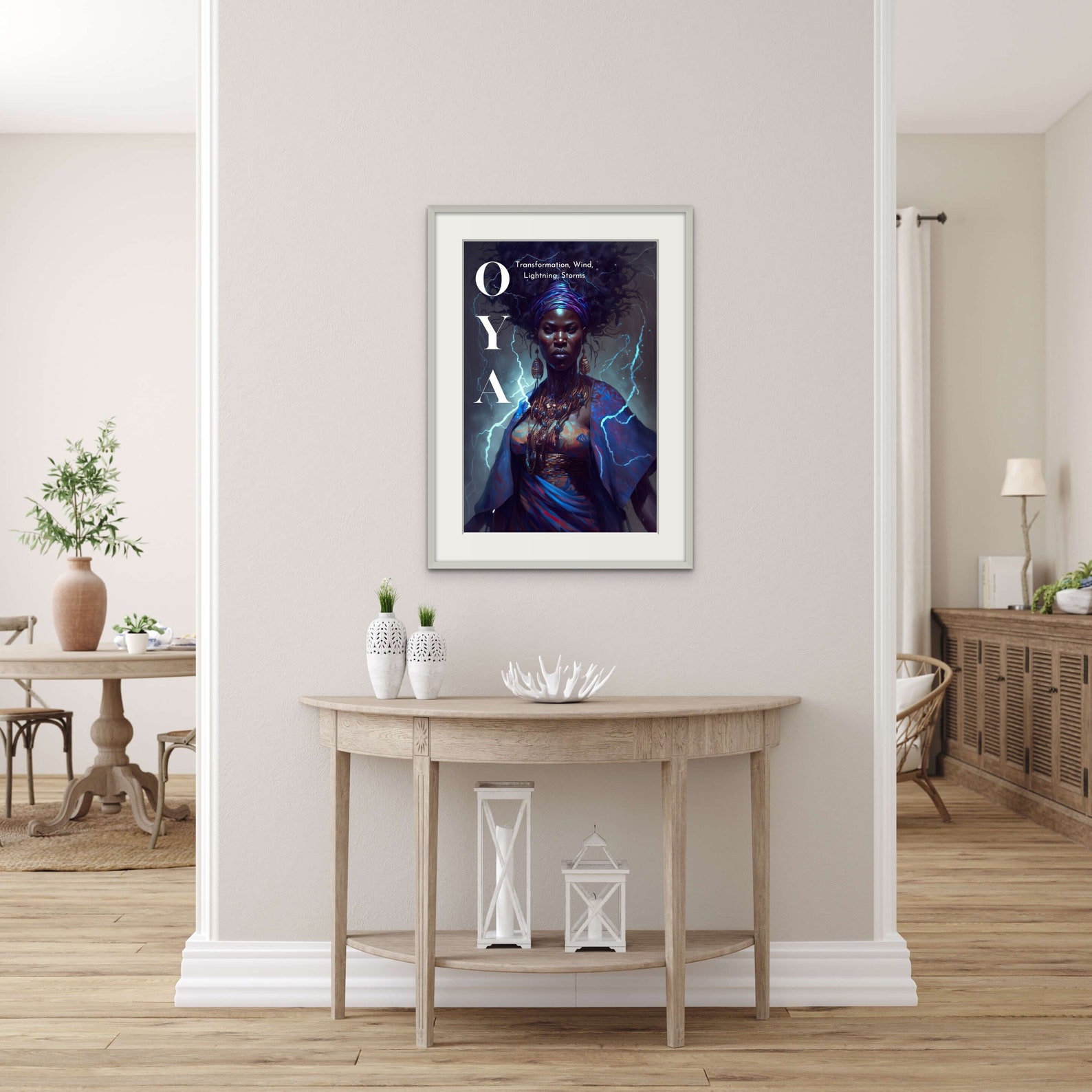 Goddess Oya Fierce Version: Warrior Goddess, Black Art, Orisha of ...