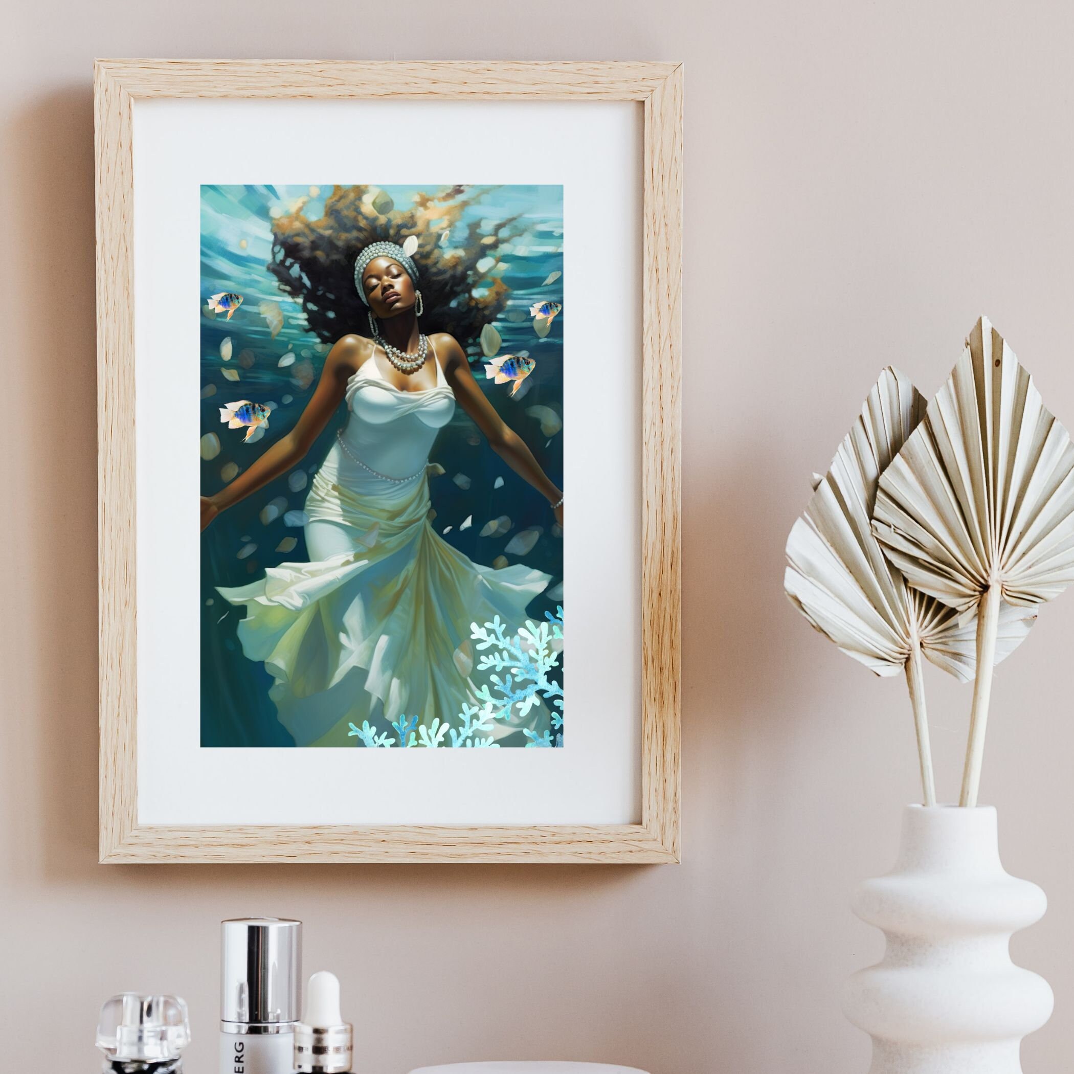 Orisha Yemaya V.2 African Orisha Art Yemoja River Ocean - Etsy