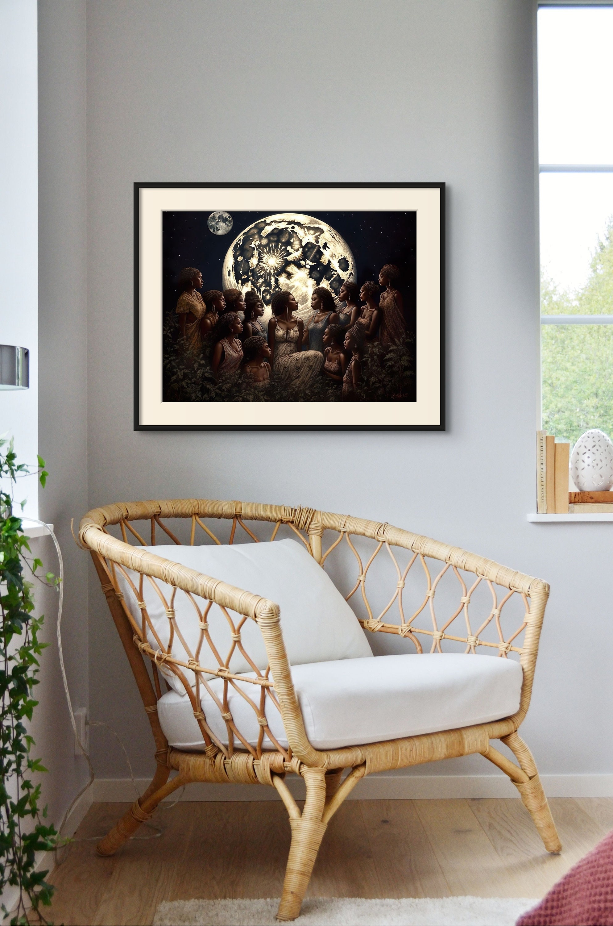Black Ancestor Art Print: African Women, Spiritual Lineage (digital ...