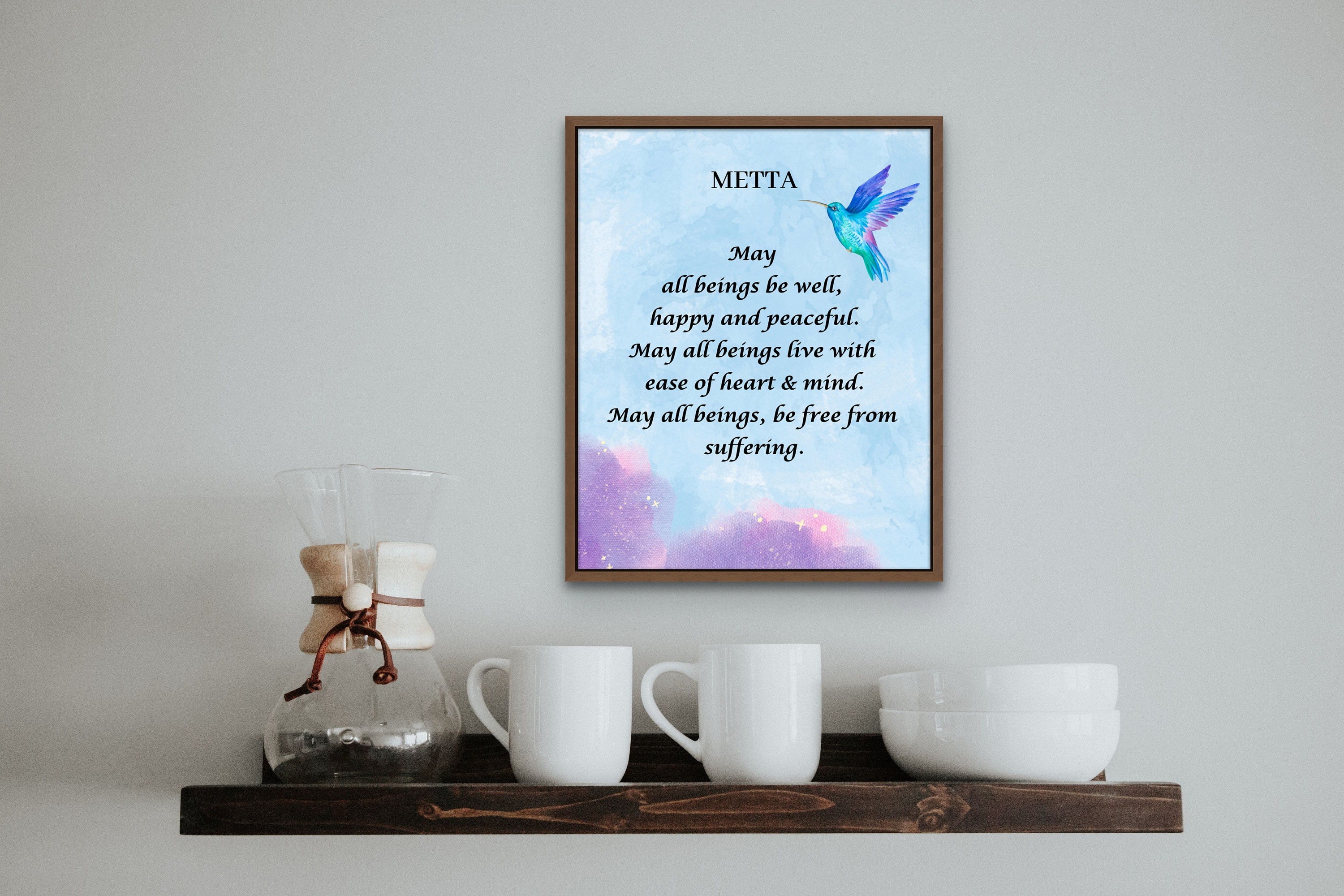 Loving-kindness set of 2 Metta Prints Metta Prayer, Boundless ...