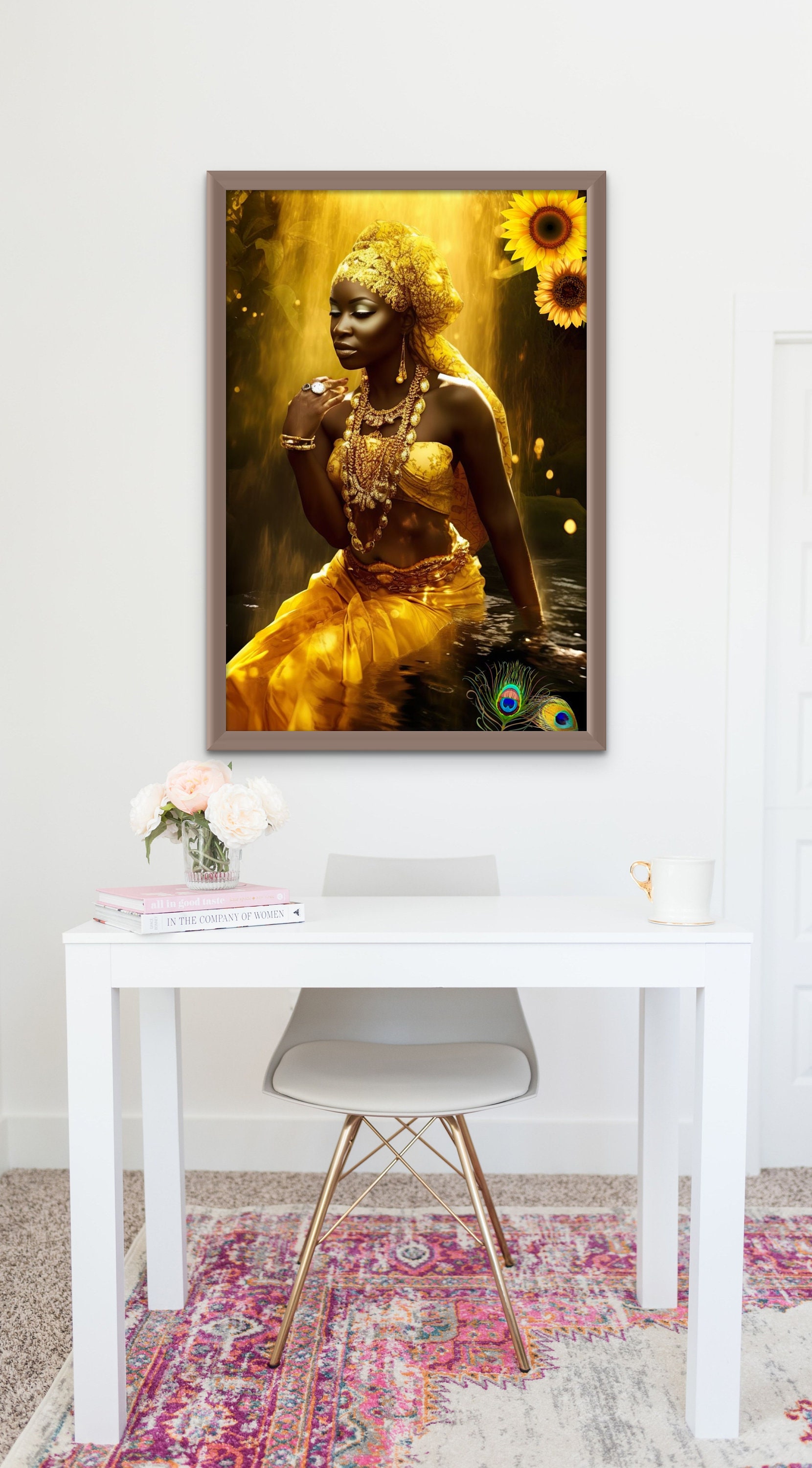 Orisha Oshun Poster, African Orisha Art, Oshun, African Goddess ...