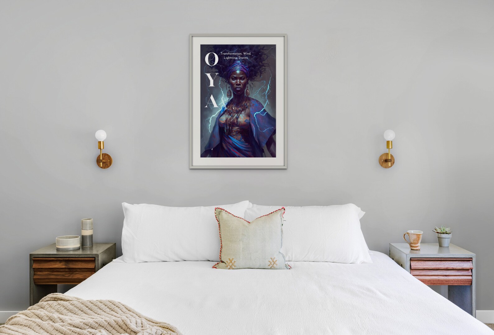 Goddess Oya Fierce Version: Warrior Goddess, Black Art, Orisha of ...