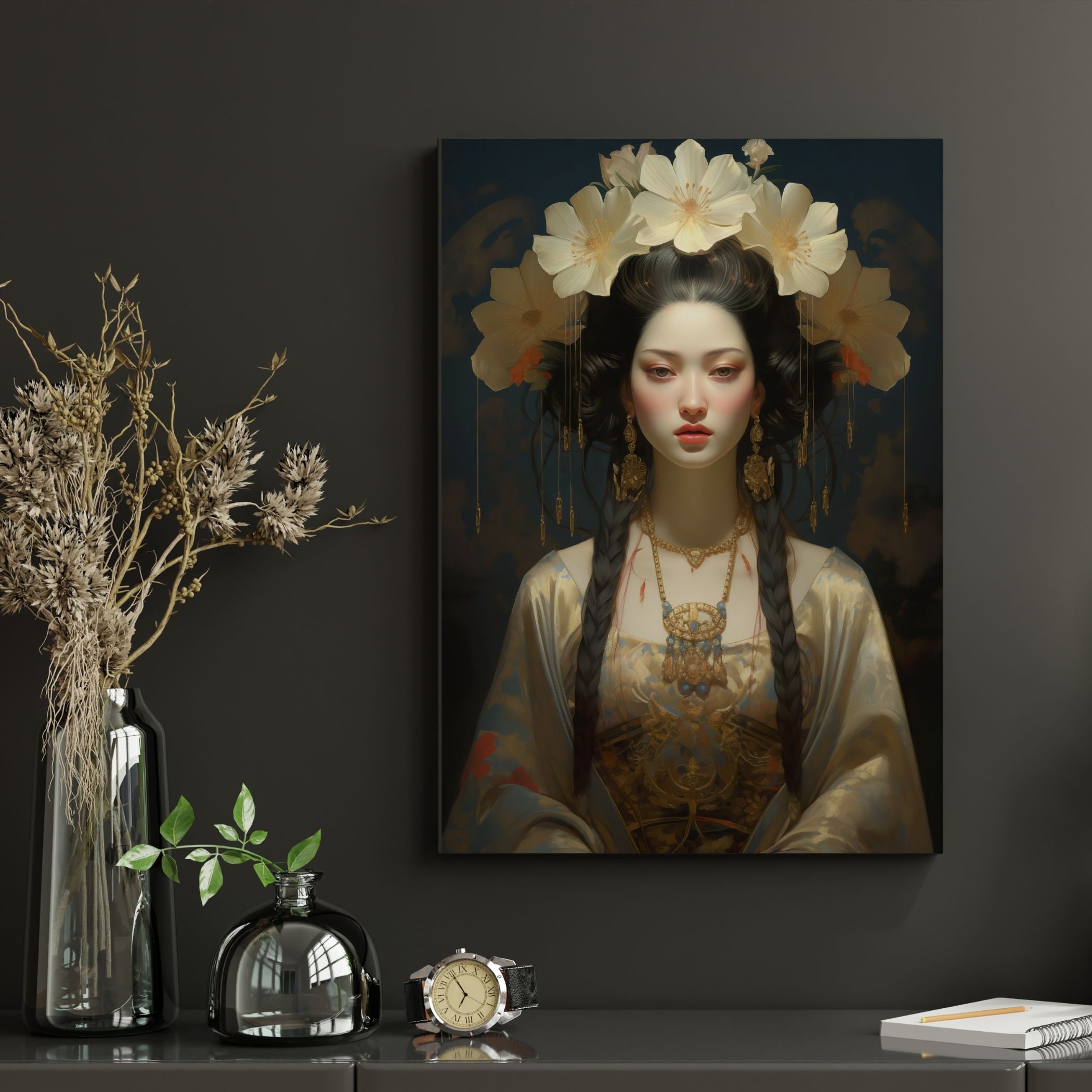Goddess: Kwan Yin Print, Asian Goddess Art, Guan Yin, Quan Yin Print ...