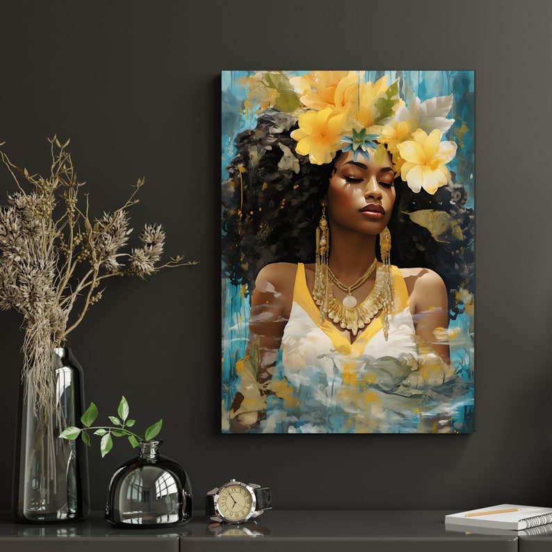 Oshun Art Print: African Goddess of Love (up to 24x36) (digital ...
