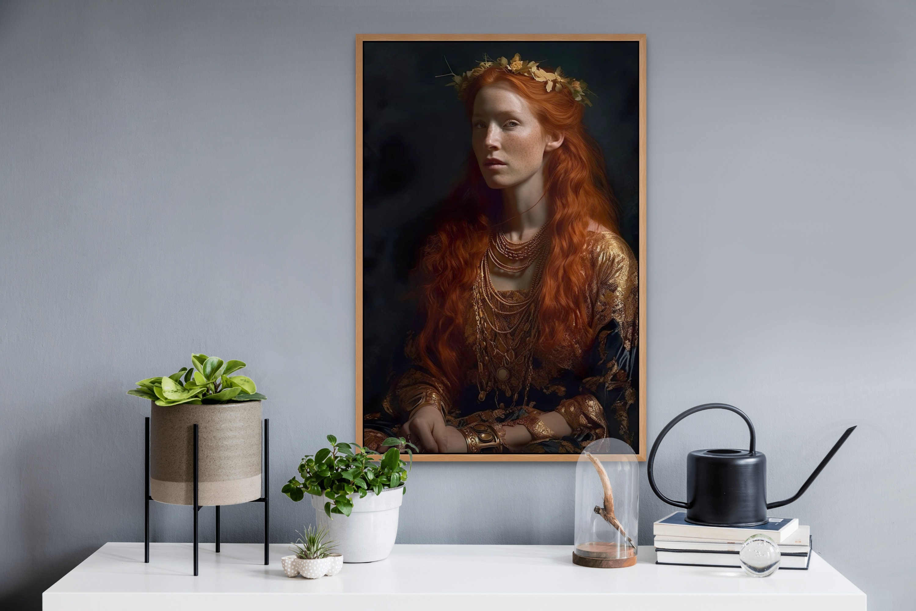 Goddess Bridgid Print, Goddess Art Print, Celtic Goddess, Bridget, Brig ...