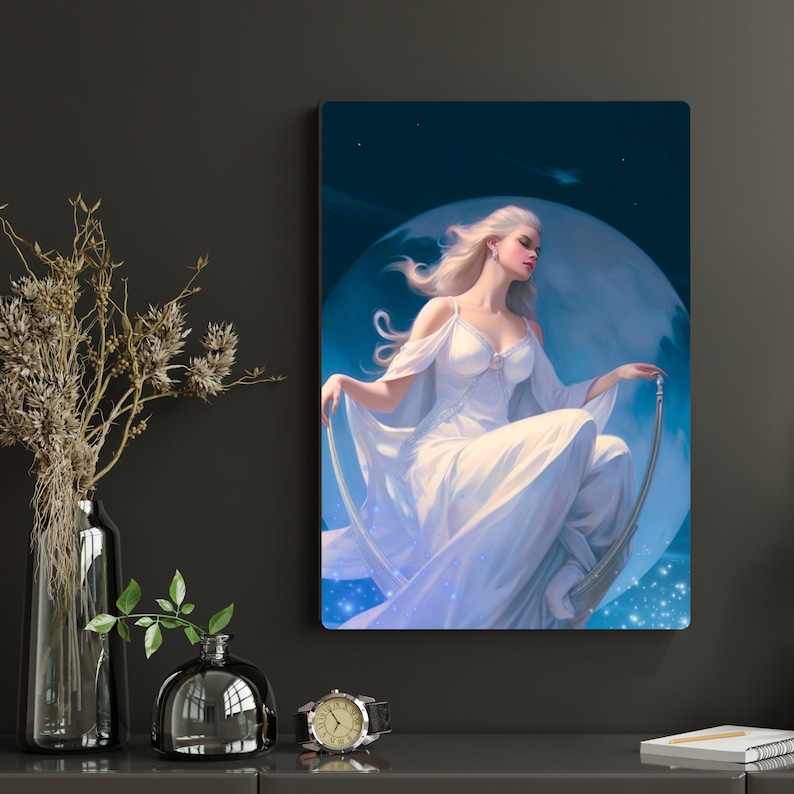 Selene, Greek Goddess of Moon, Ancient Greece, Lunar, Moon Goddess Art ...