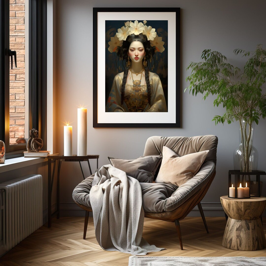 Goddess: Kwan Yin Print, Asian Goddess Art, Guan Yin, Quan Yin Print ...