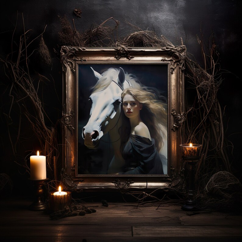 Rhiannon Celtic Goddess Print Goddess Art, Welsh Irish Goddess ...