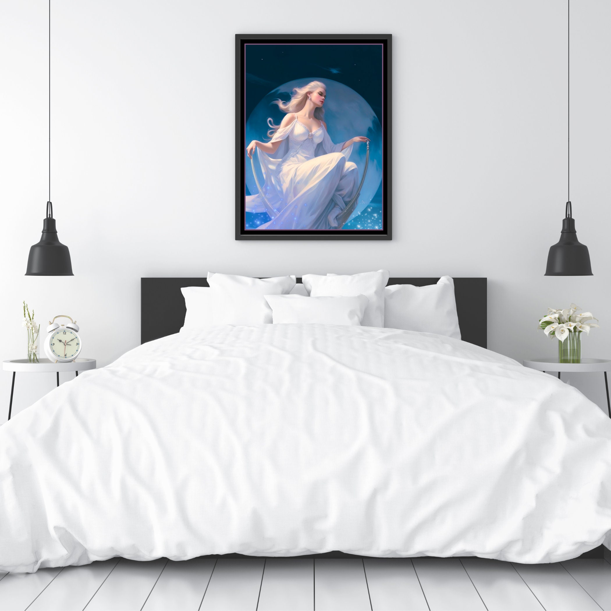 Selene, Greek Goddess of Moon, Ancient Greece, Lunar, Moon Goddess Art ...