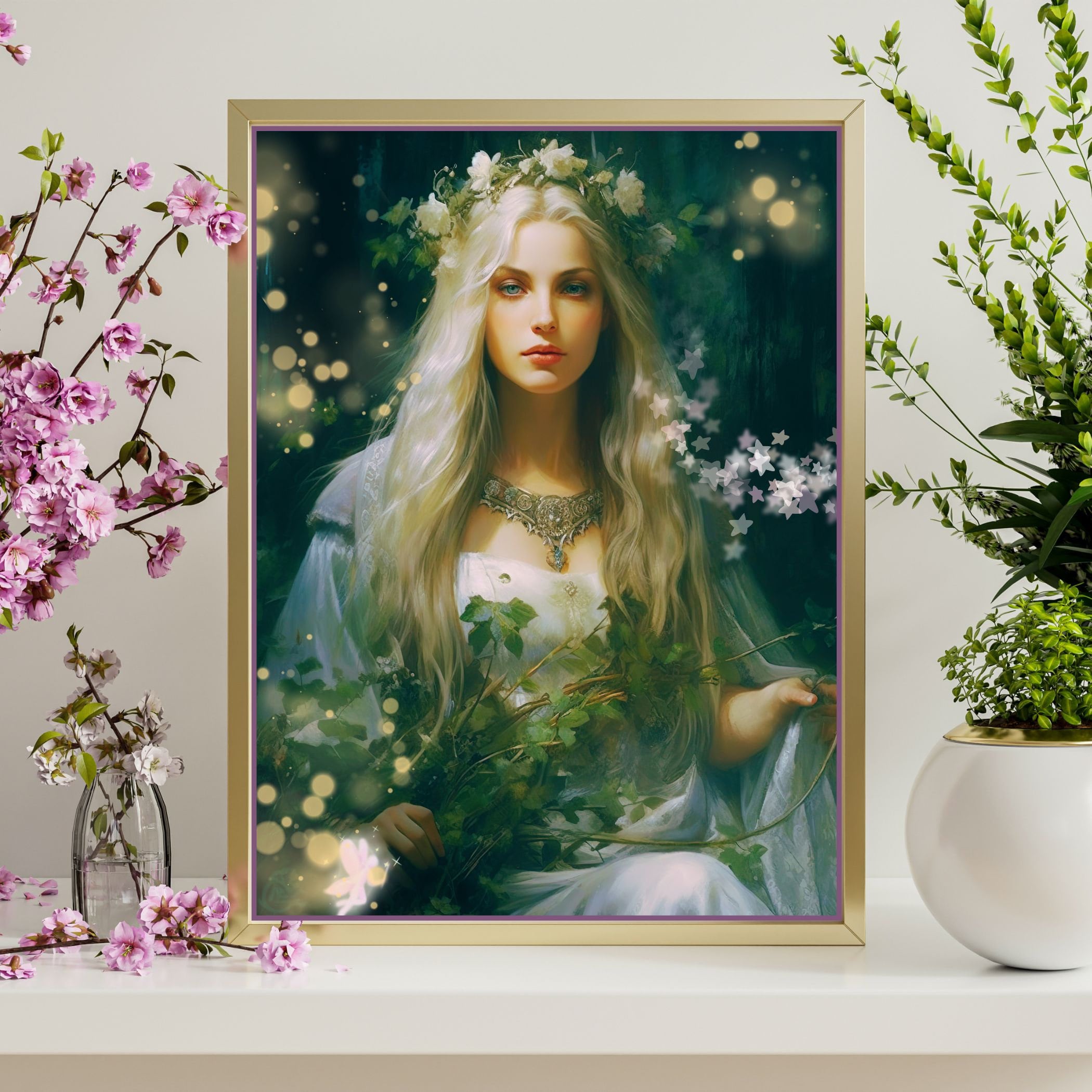 Goddess Oonagh Art Print: Irish Fairy Queen, Celtic Mythology ...