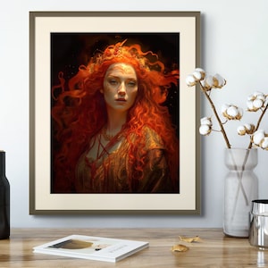 Goddess Brigid Art Print: Celtic Irish Goddess (digital Download) - Etsy