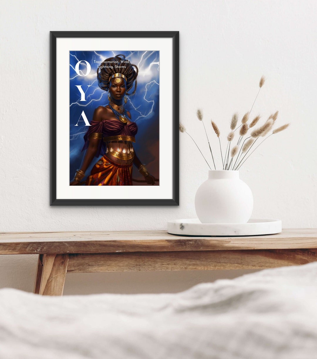 Orisha Oya Art Print: Afro-futurist African Goddess (digital Download ...