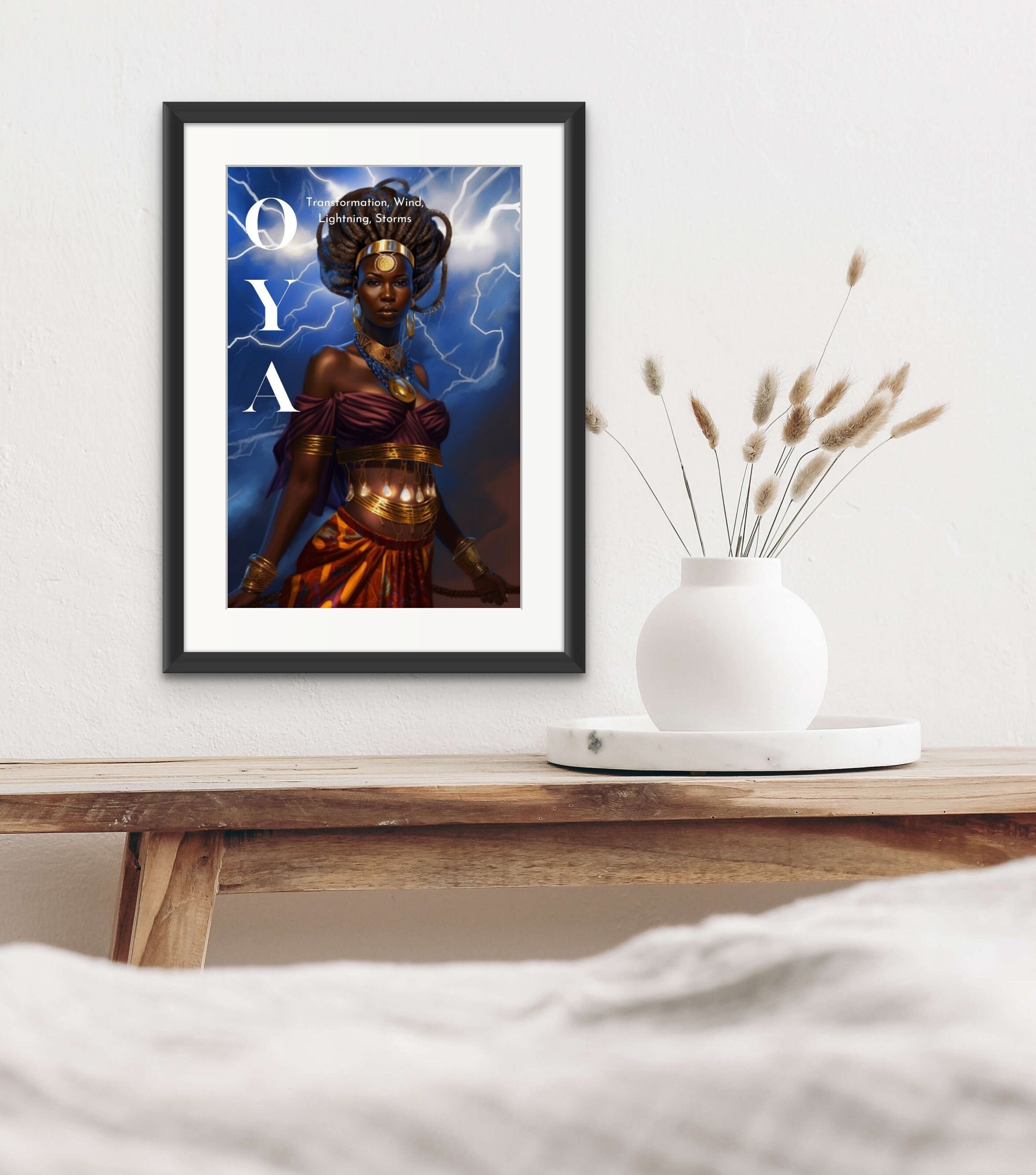 Goddess Oya V.3 Warrior, Orisha of Transformation, Storms, Lightning ... Goddess Oya V.3 Warrior, Orisha of Transformation, Storms, Lightning ...