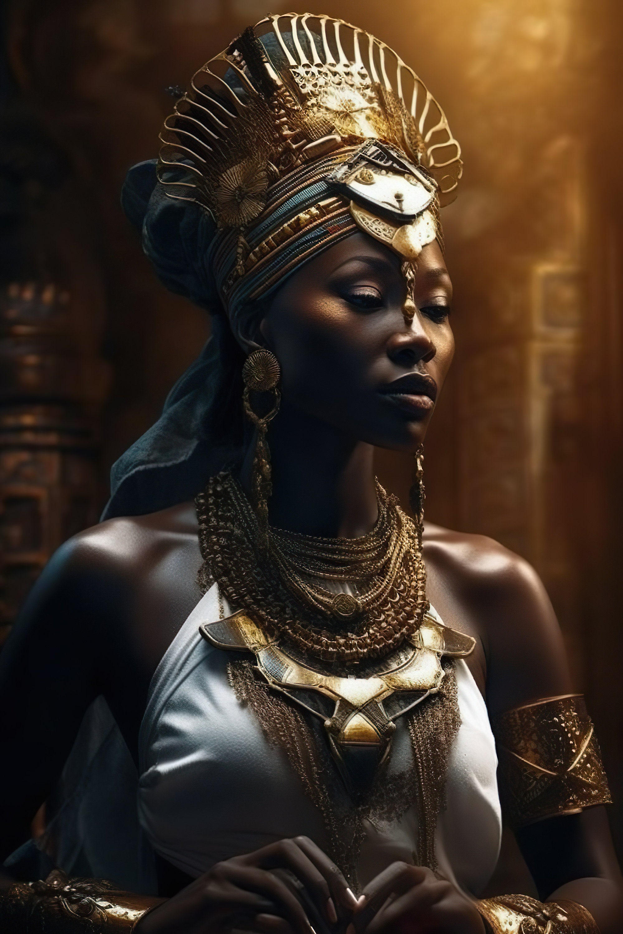 Divine Feminine: Temple Priestess Goddess Art, Mystic Art, Spiritual ...