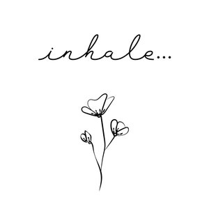 Inhale Exhale, Hummingbird, Set of 3 Prints, Minimalist, Line Art ...