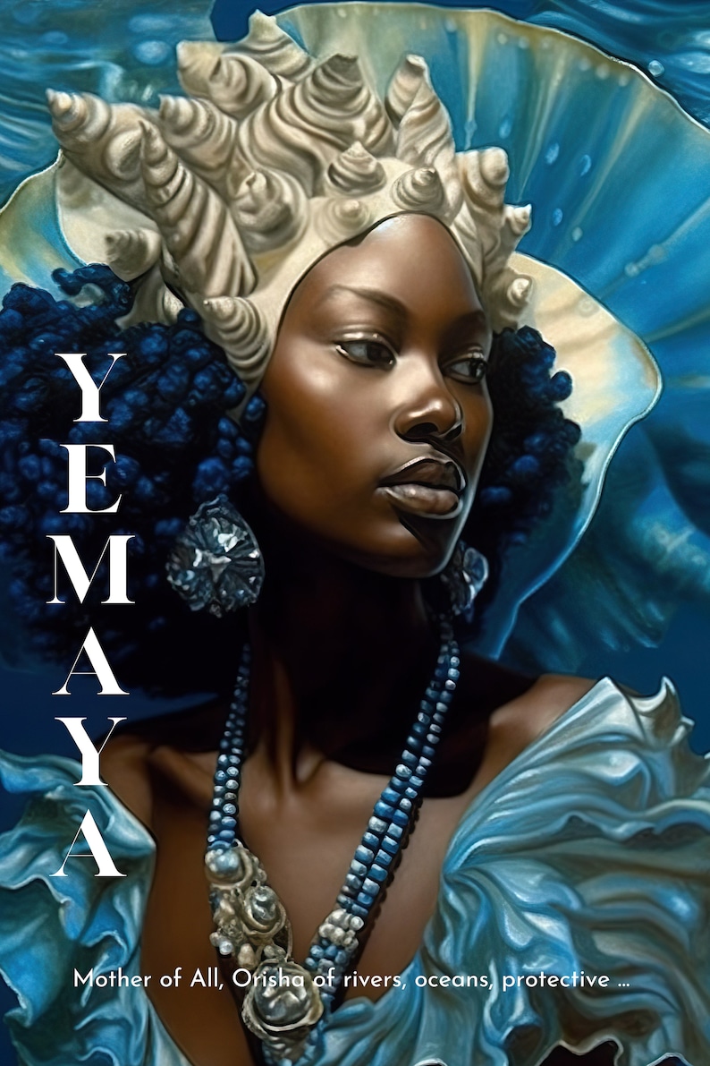 Goddess Yemaya Orisha Yemoja Ocean Goddess African Orisha - Etsy