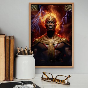 Shango African Orisha of Thunder Fire Virility War - Etsy