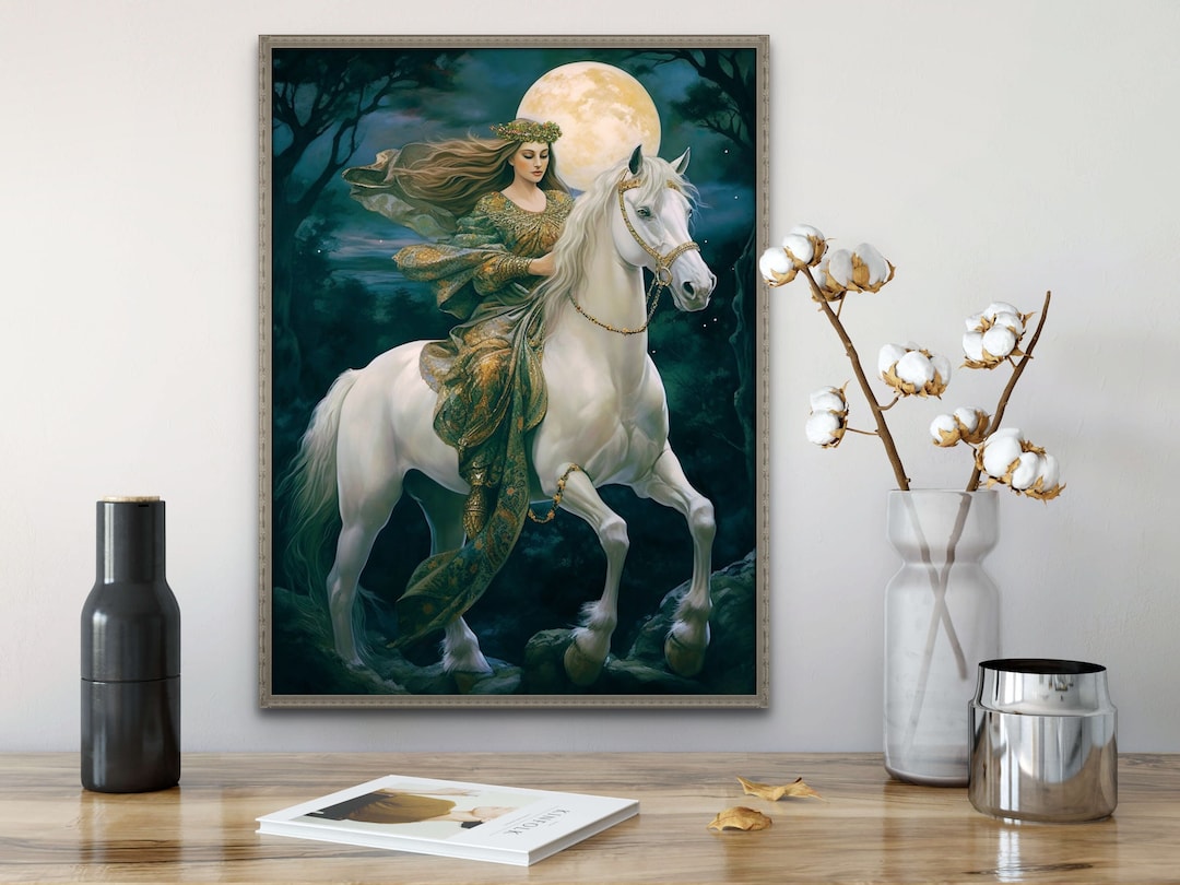 Rhiannon Art Print: Celtic Horse Goddess Painting (digital Download) - Etsy