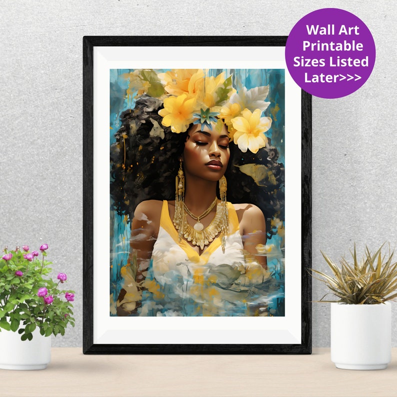 Oshun African Goddess of Love, Orisha Art, Oshun, Female Orisha, Modern ...