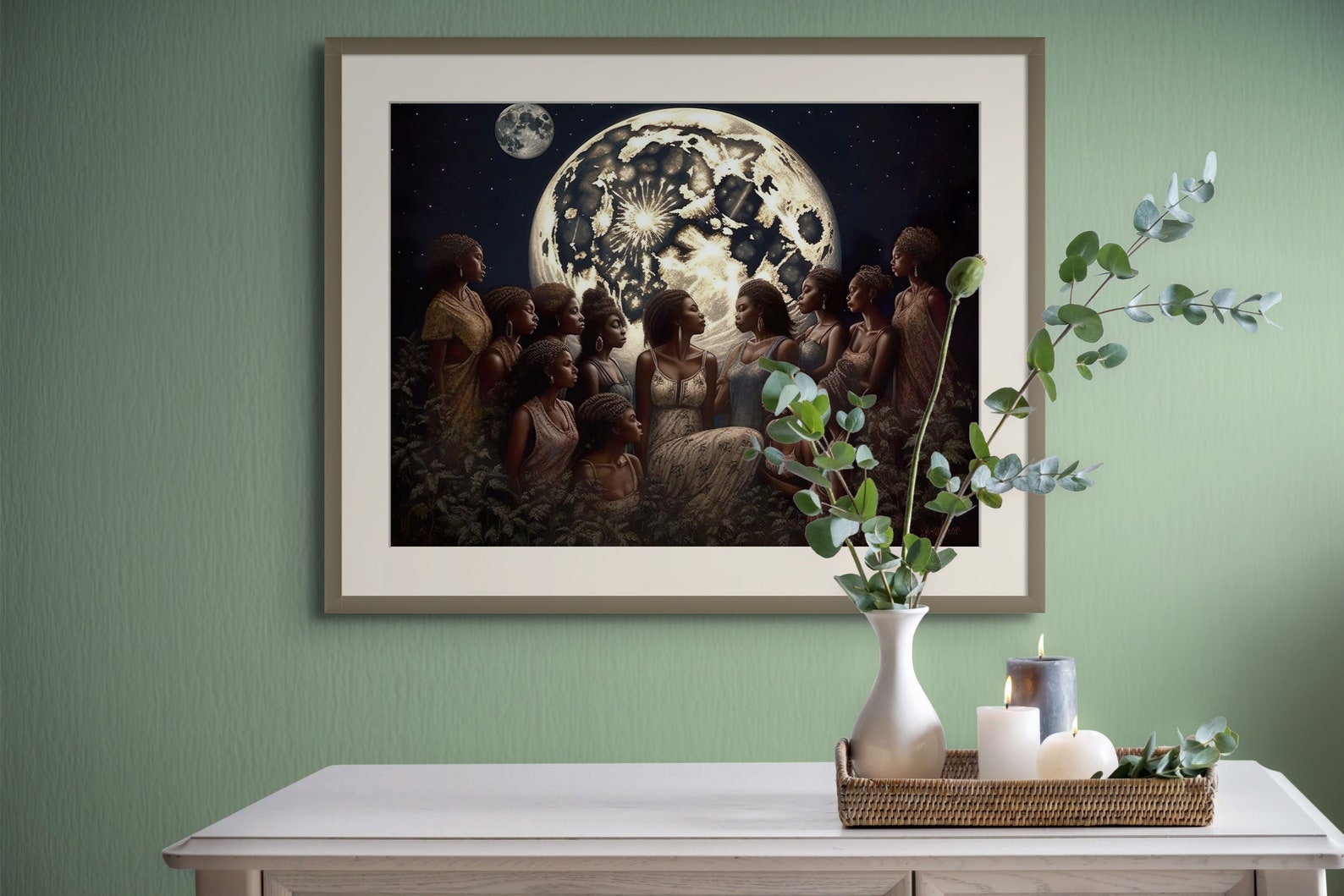 Black Ancestor Art Print: African Women, Spiritual Lineage (digital ...