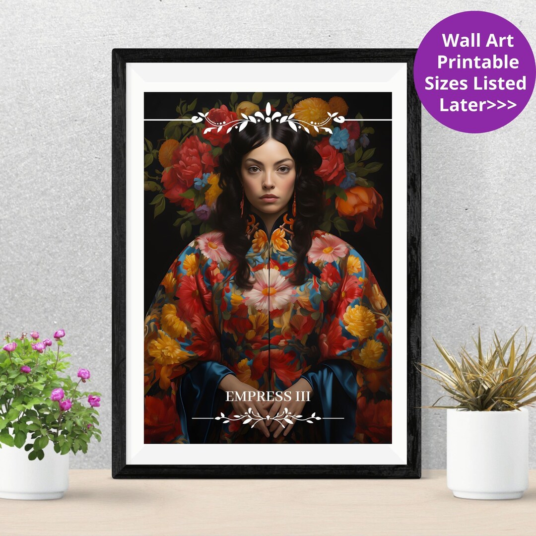 Empress Tarot Card Art Print Tarot Art Printables Mystical - Etsy