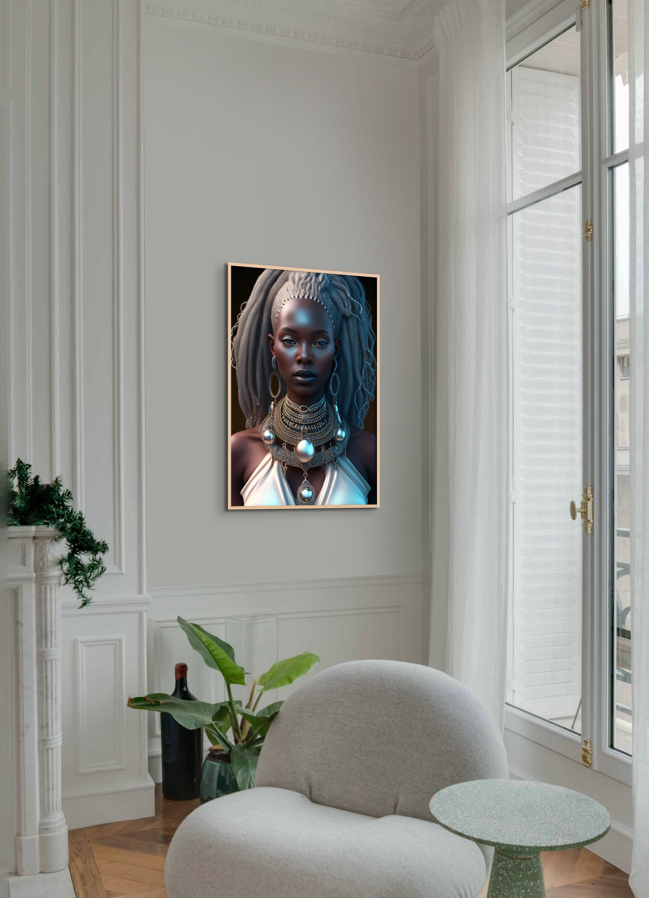 African Moon Goddess Paintings
