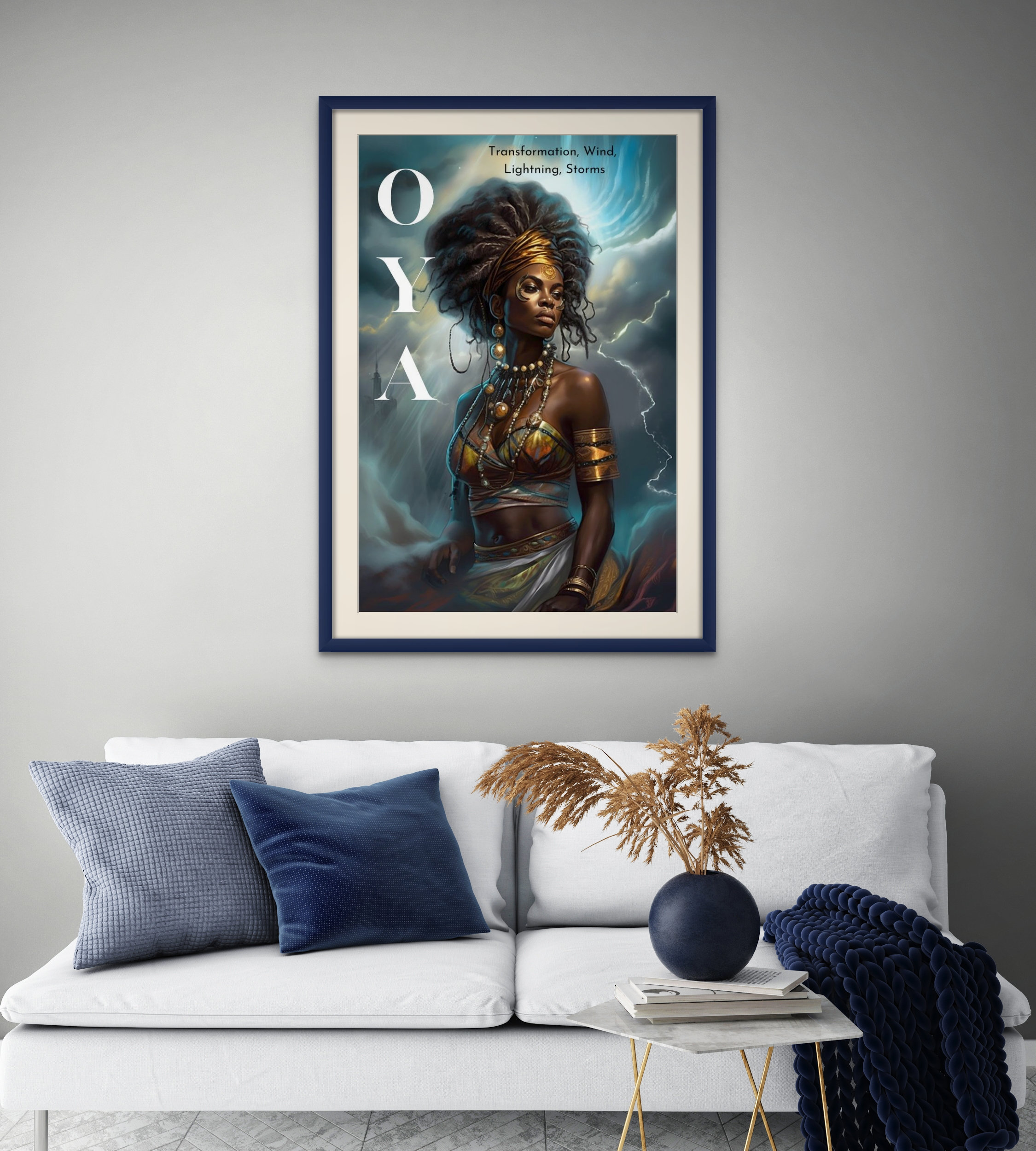 Goddess Oya afro-futurist V. 2 Orisha, Warrior, Transformation, Storms ...