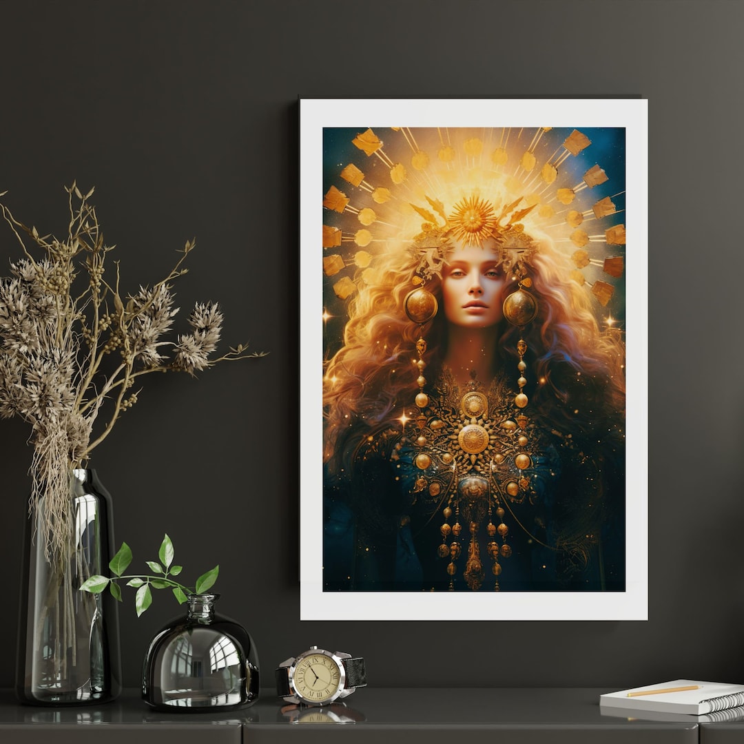 Ayahuasca Art Print, Dmt Art, Goddess Art, Spiritual Gift for Her, Wall ...