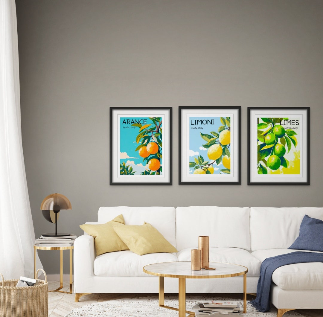 Set of 3 Italian Fruits Digital Download | Printable | Italy, Travel ...