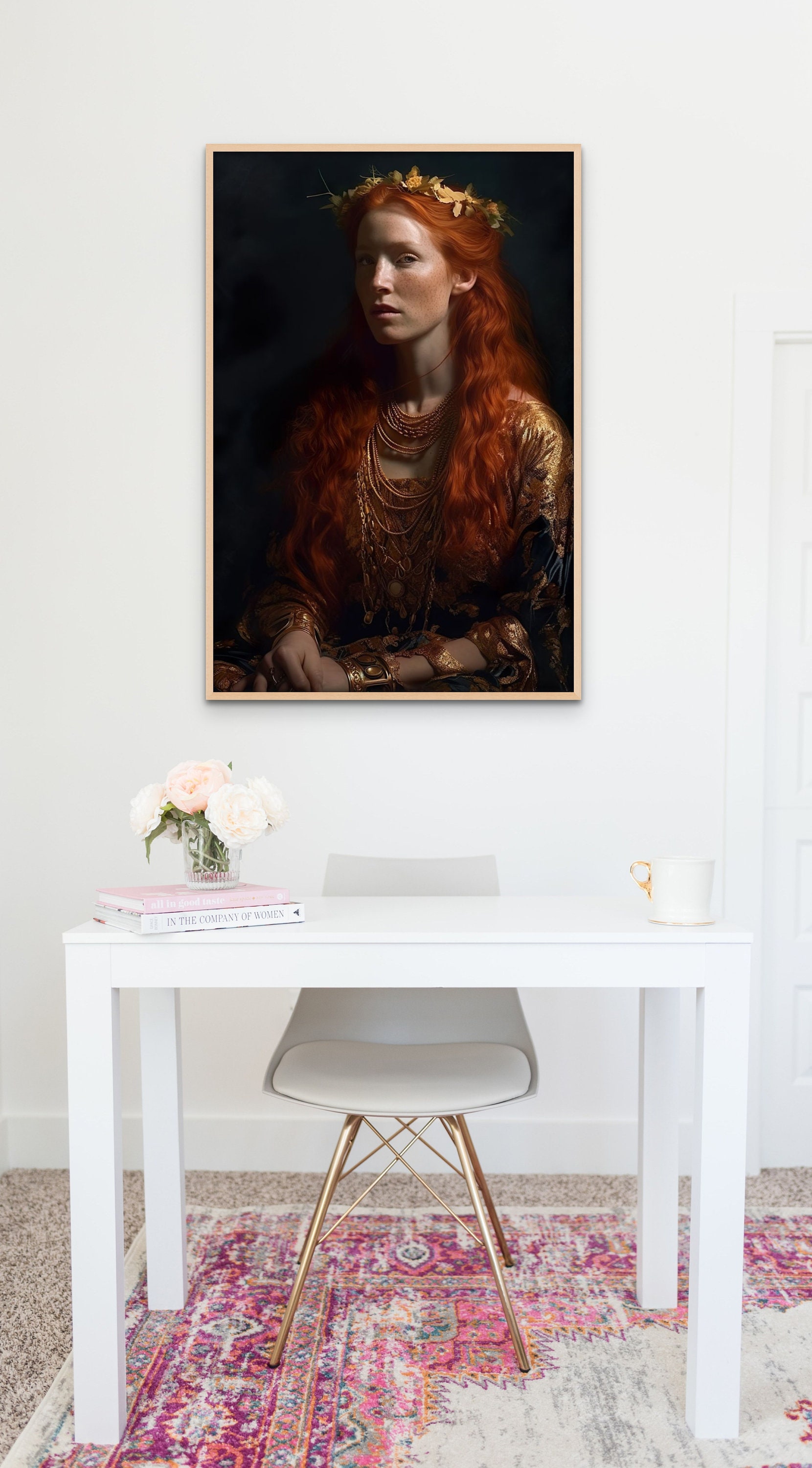 Goddess Bridgid Print, Goddess Art Print, Celtic Goddess, Bridget, Brig ...