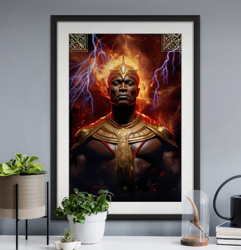 Shango Orisha of Thunder African God of Fire Virility War - Etsy