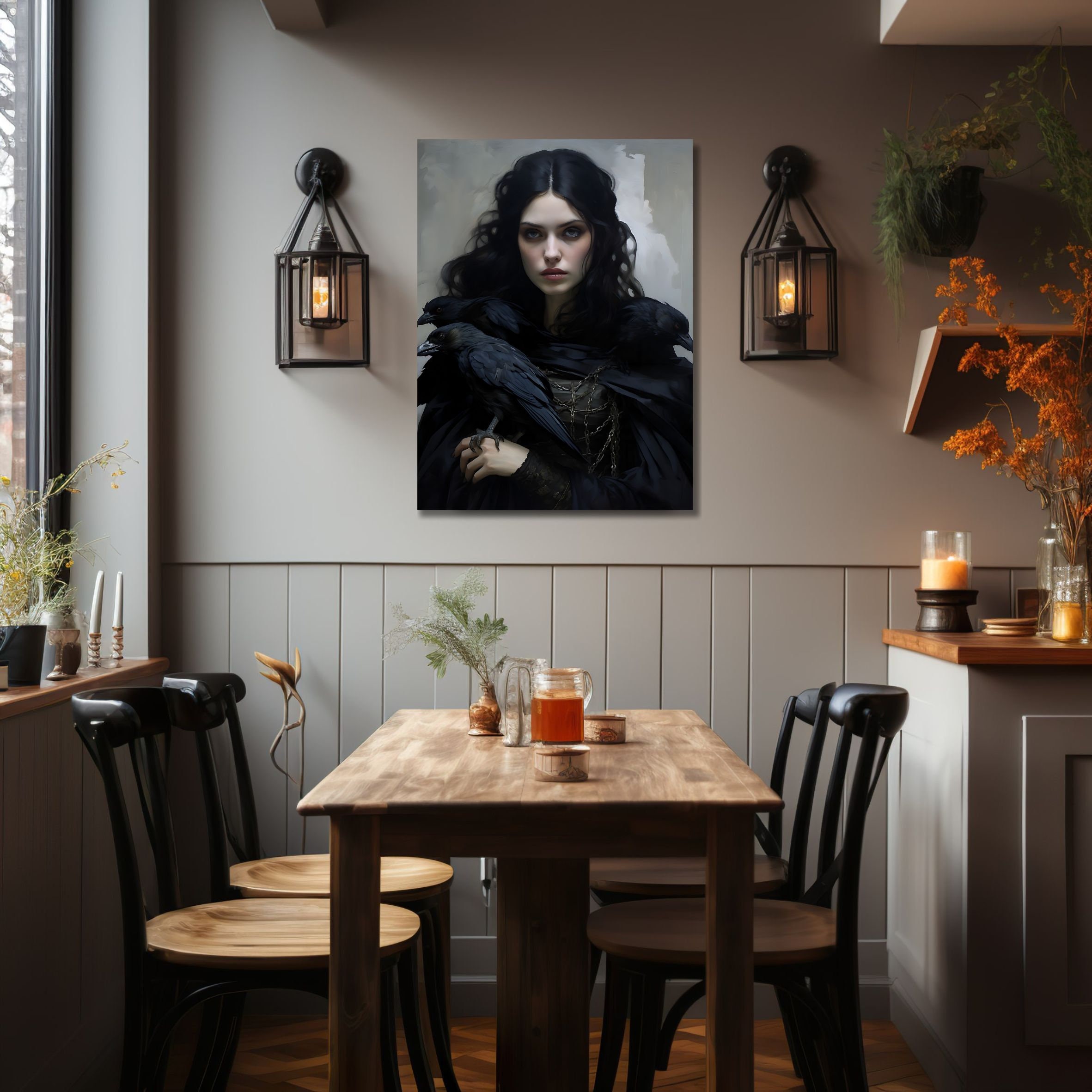 The Morrigan With Raven Poster, Dark Academia, Goddess Art, Celtic War ...
