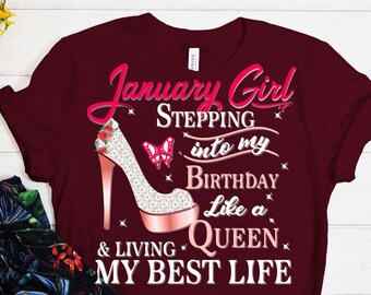 January Birthday Shirt | Etsy